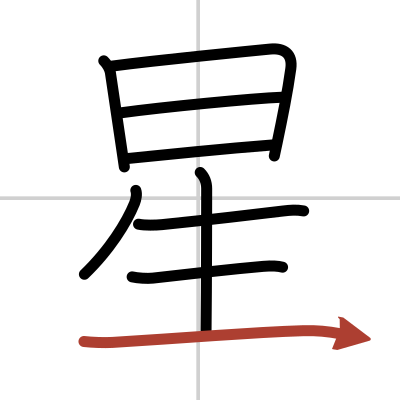 Kanji details for 星 - Japanese dictionary - JapanDict